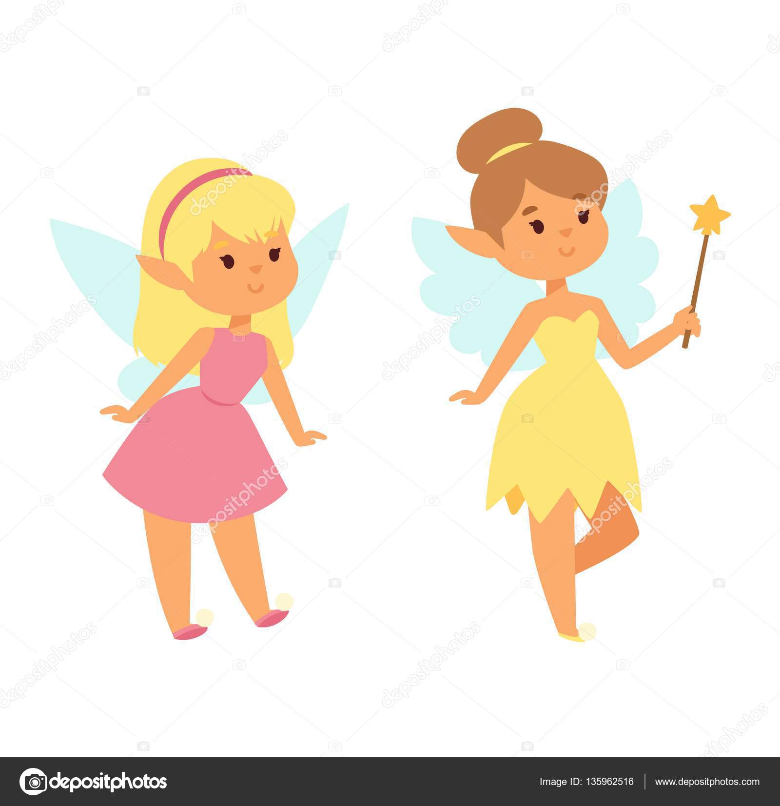 Fairies Cartoon Character Vector Stock Vector By ©adekvat 135962516