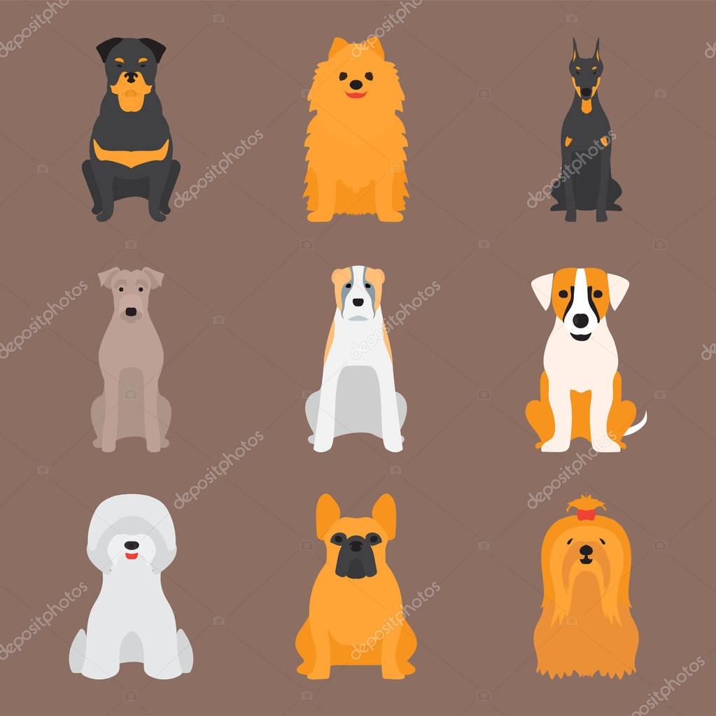 Divertido perro de dibujos animados personaje de pan de dibujos ...