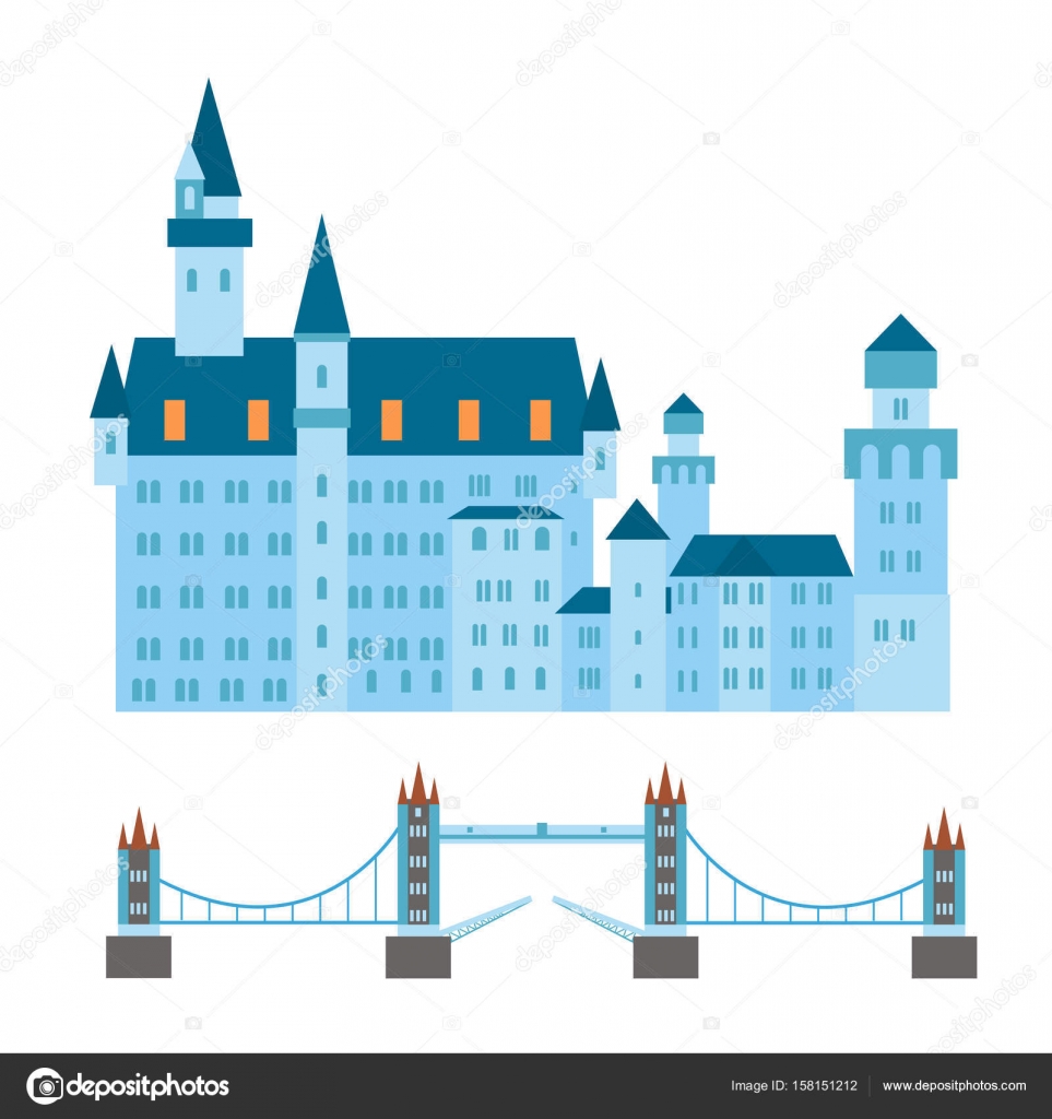 Euro trip tourism travel design famous building and euro adventure ...