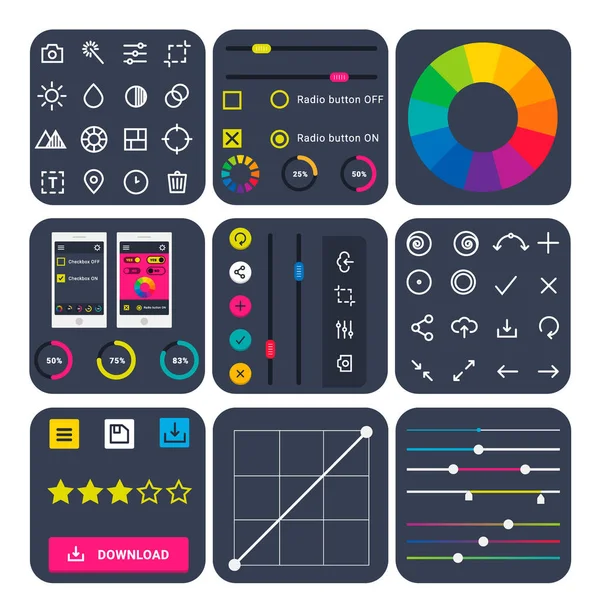 Progress loading bar indicators download progress ui-ux web interface ... Progress loading bar indicators download progress ui-ux web interface ...