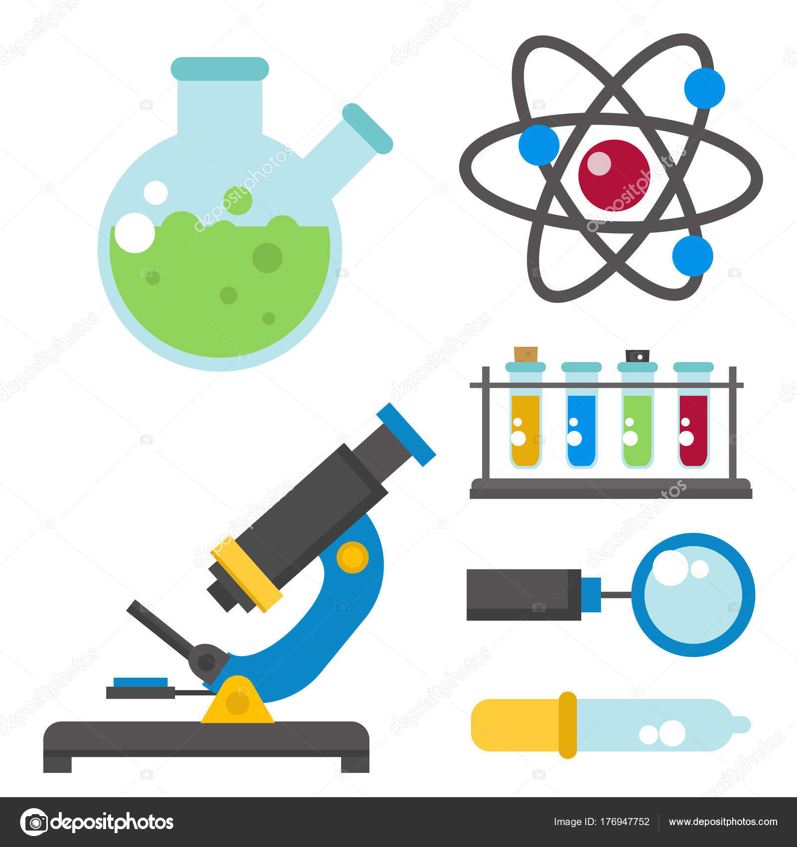 Iconos De Laboratorio De Ciencias