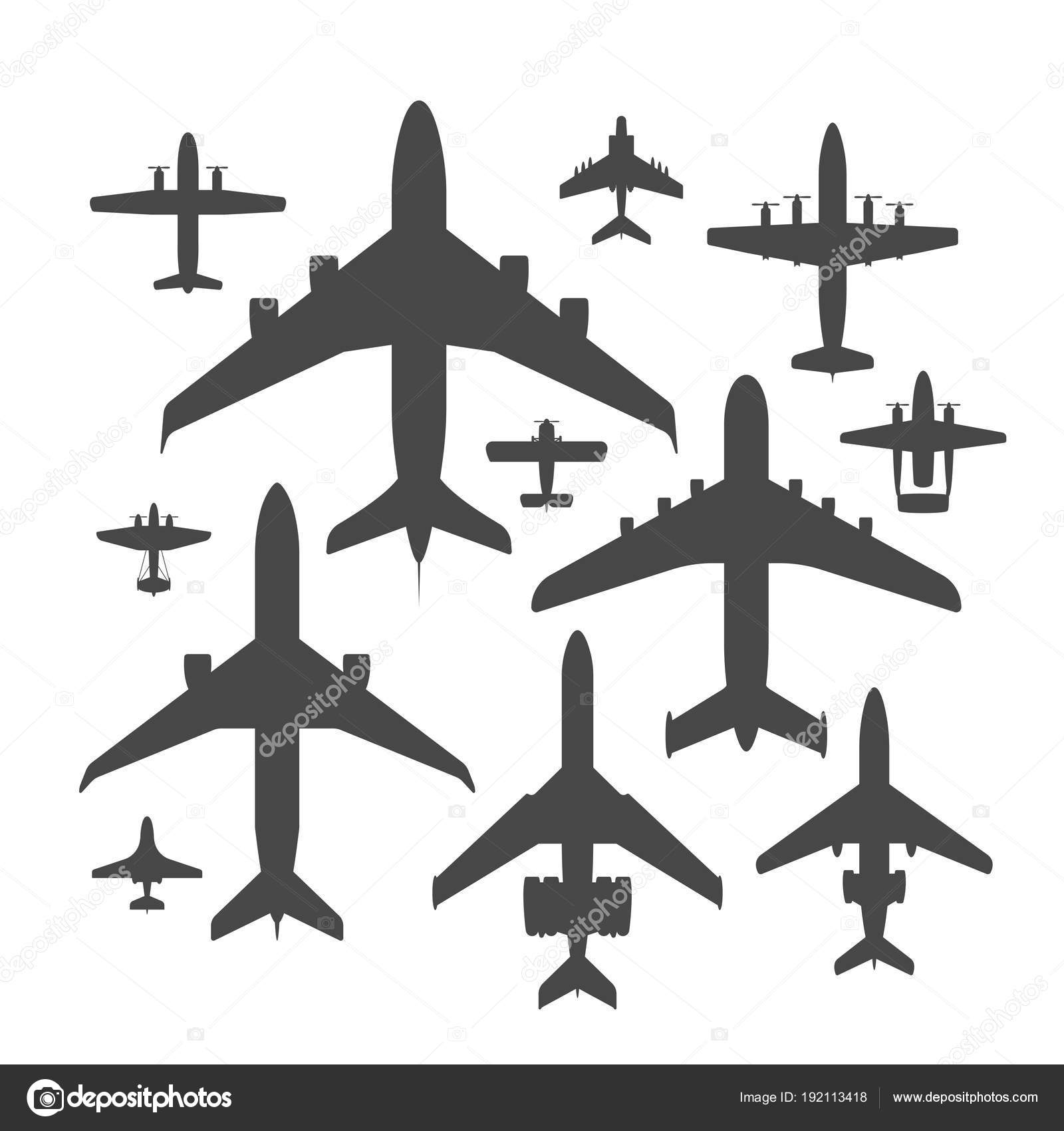Commercial Airplane Top View