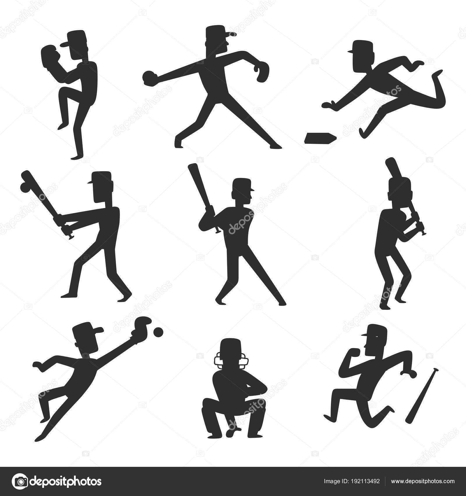 Stick Figure Boy Baseball