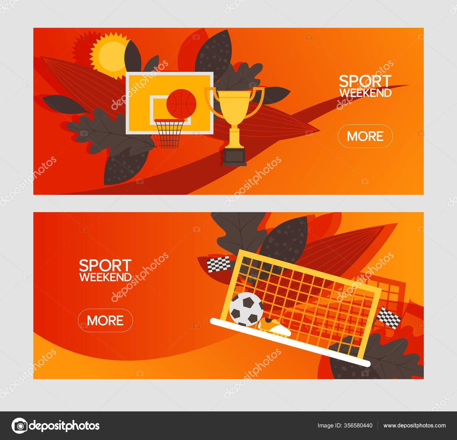 Sport weekend, athletic game in Brazil, design banner, poster, vector ...