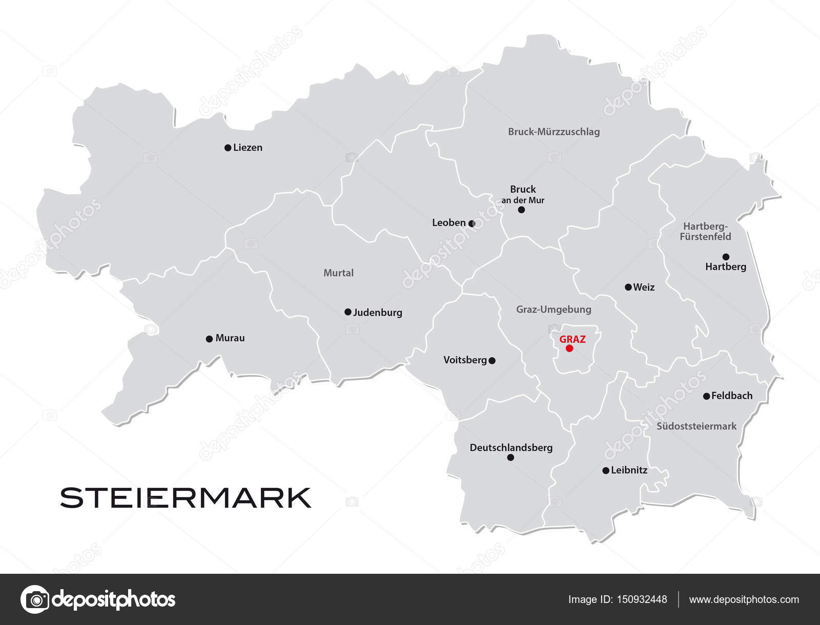 Austria Political Map