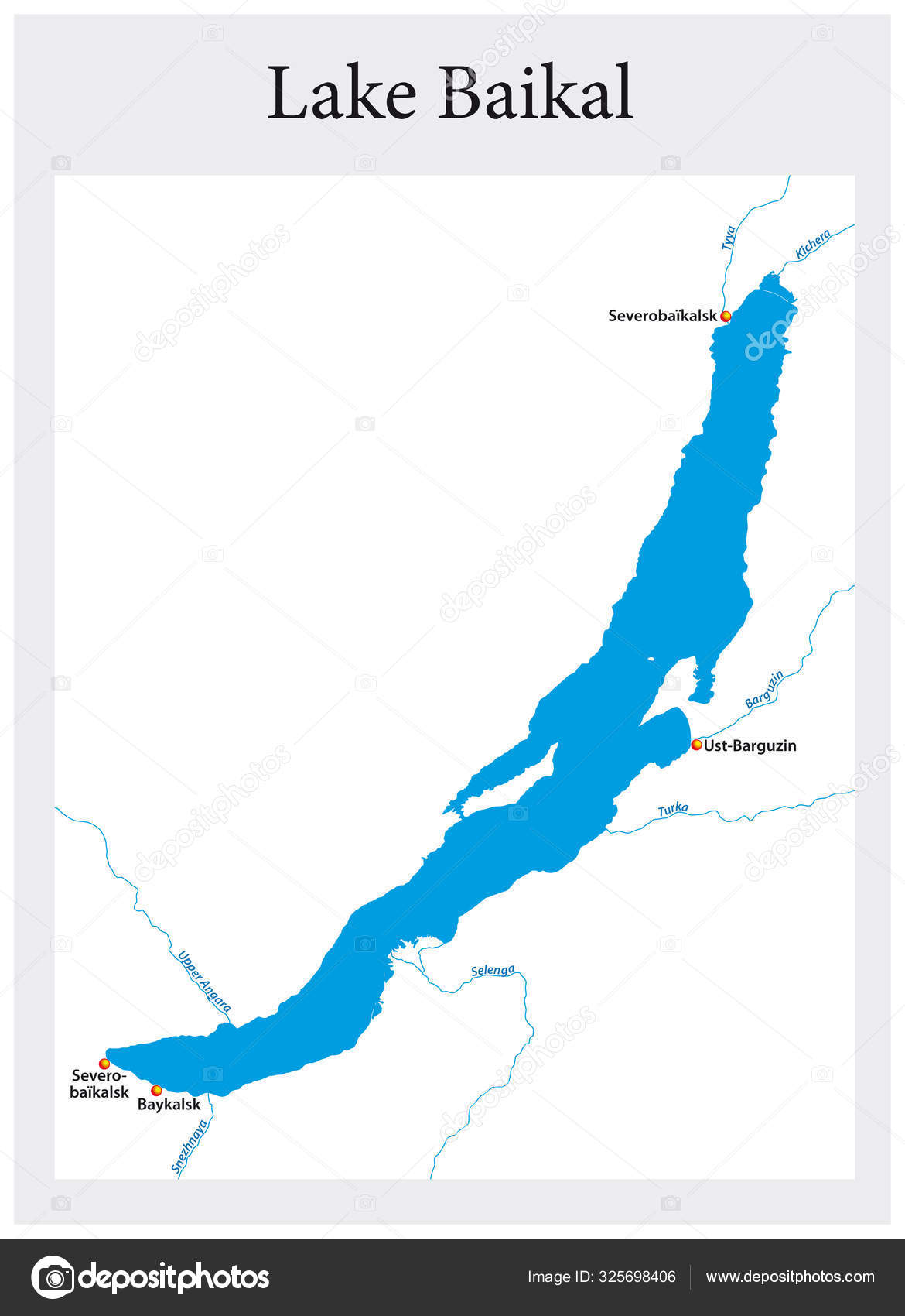 Lake Baikal Russia Map