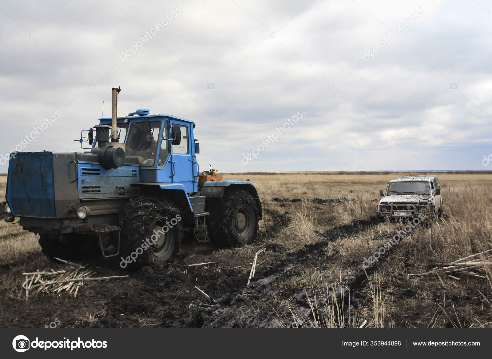 Case Tractors Stuck