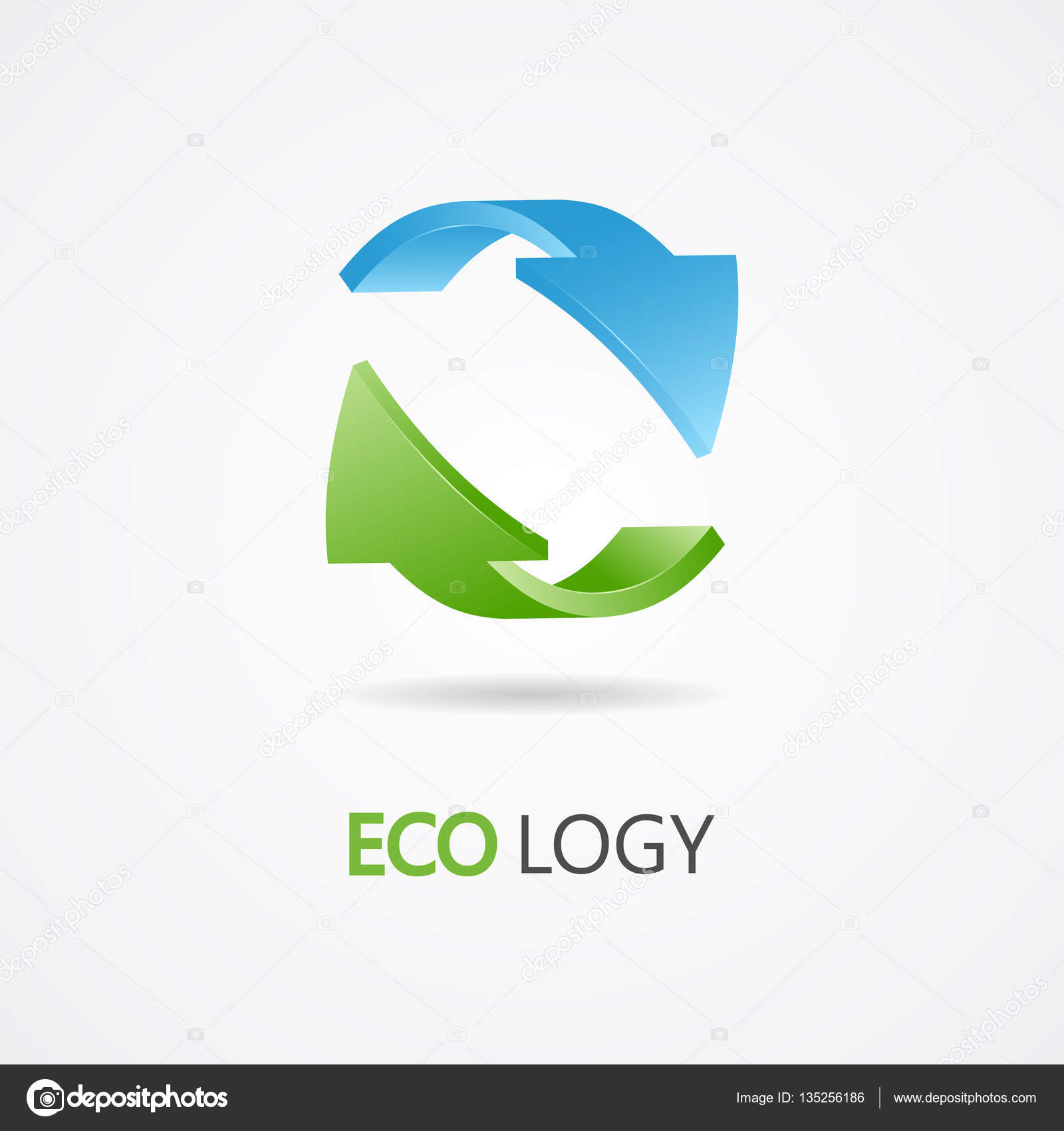 Recycle Icon Two Arrows