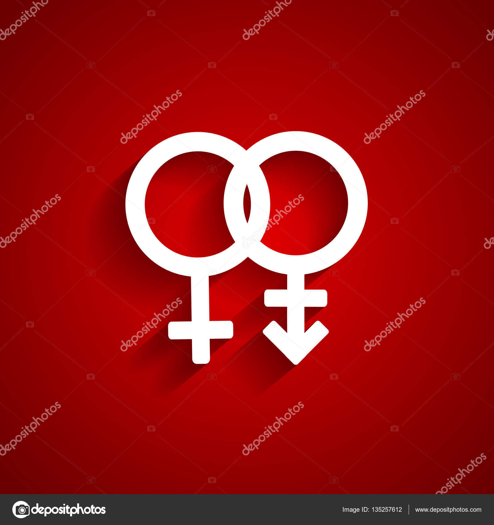 Símbolo de género trans Vector de stock #135257612 de ©soloviika