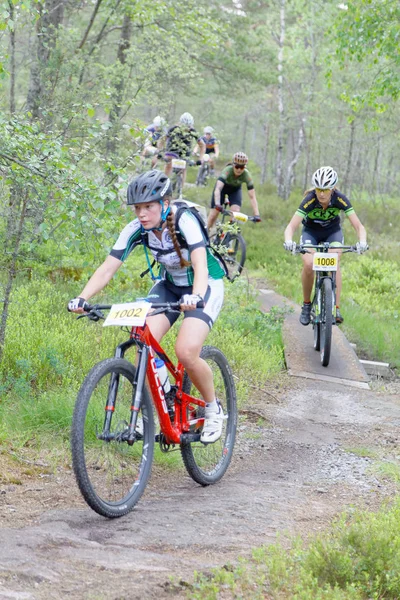 Bike race in a forest in denmark – Stock Editorial Photo © jeancliclac ...