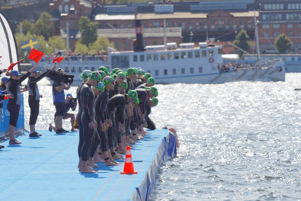 Competitors on start of 100m of Decathlon – Stock Editorial Photo ...