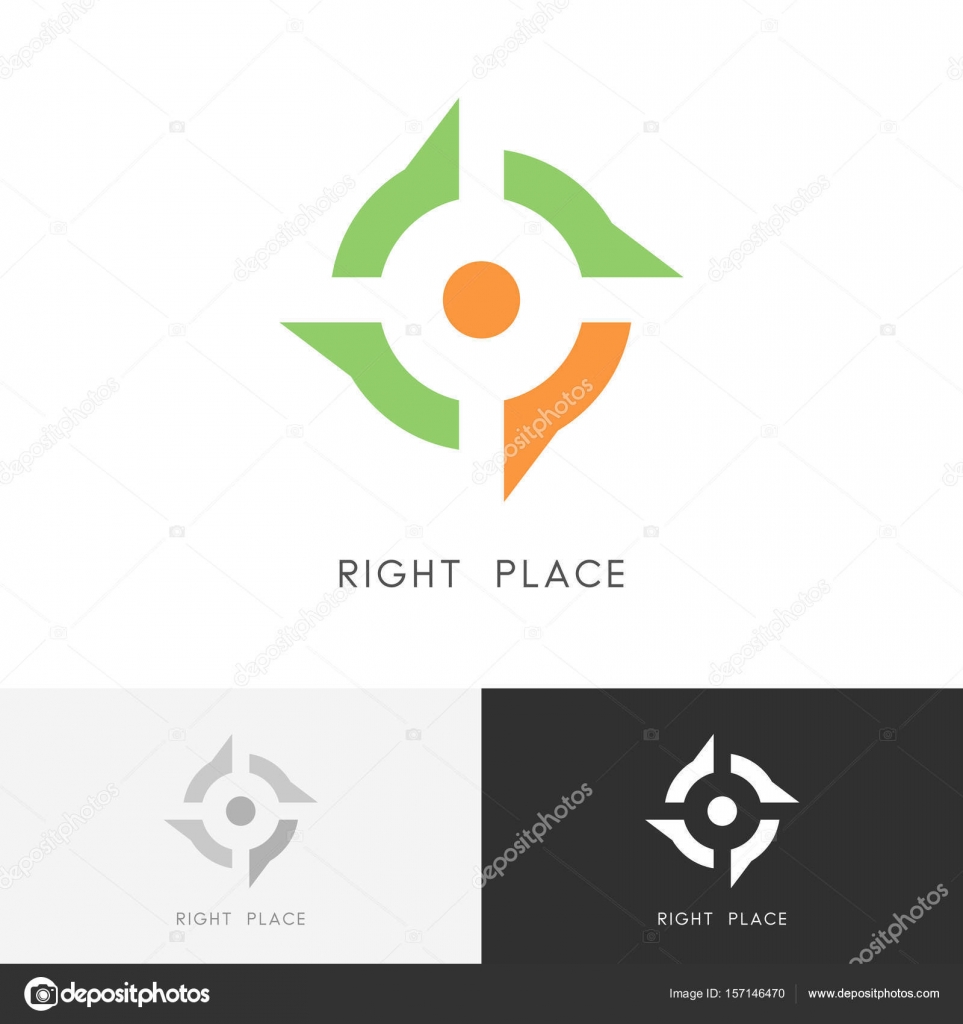 Right place logo — Stock Vector © AlexKaplun #157146470