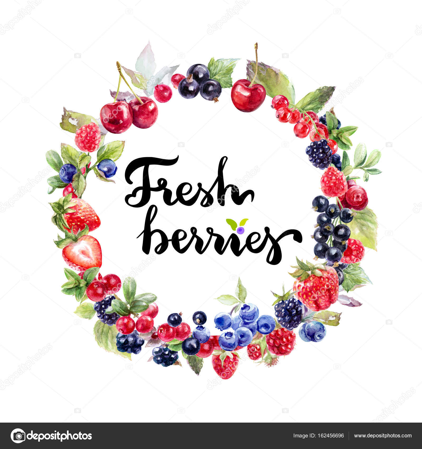 Fresh berries background — Stock Photo © Diidik #162456696