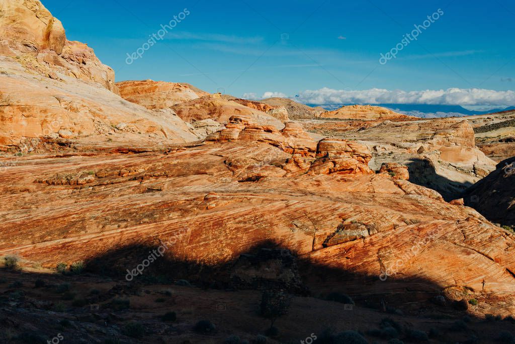 Vista panorámica de Fire Canyon Silica Dome en Valley of Fire State ...