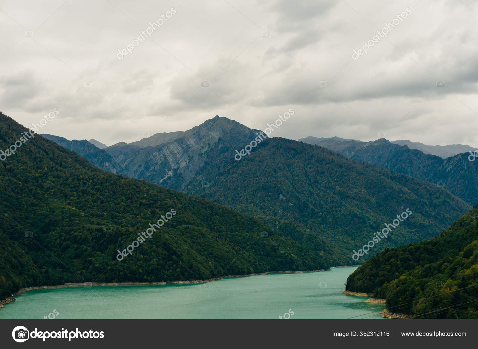 Enguri Dam Hydroelectric Dam Enguri River Georgia — Stock Photo ...