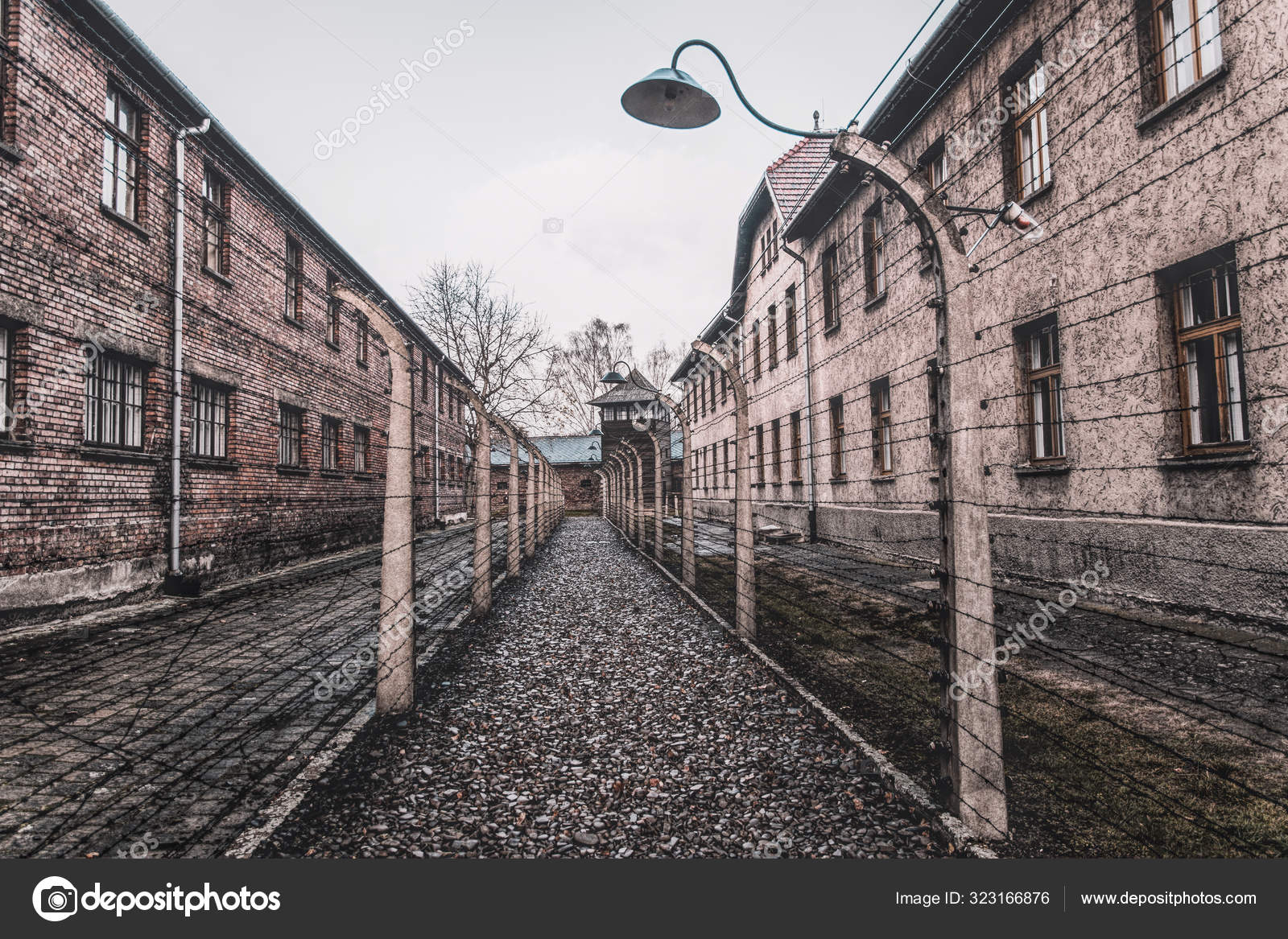 Territory Nazi Concentration Labor Camp Auschwitz Birkenau Poland ...
