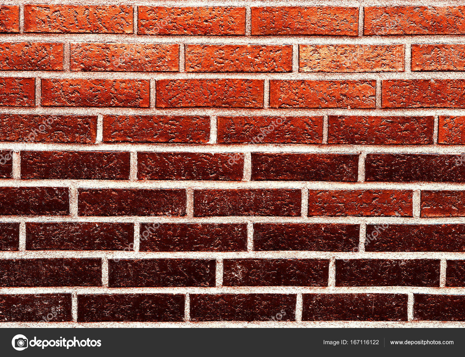 Horizontal red brick wall texture background — Stock Photo ...