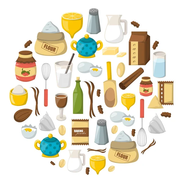 Baking Ingredients Clipart