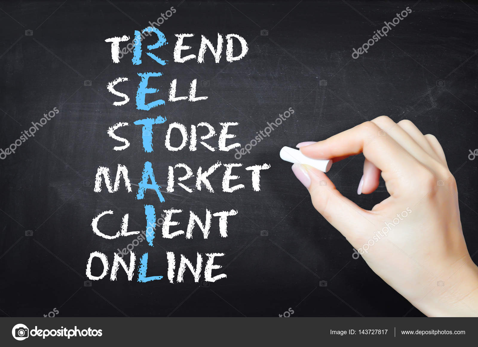 Retail concept retail word on blackboard Stock Photo by ©Ai825 143727817