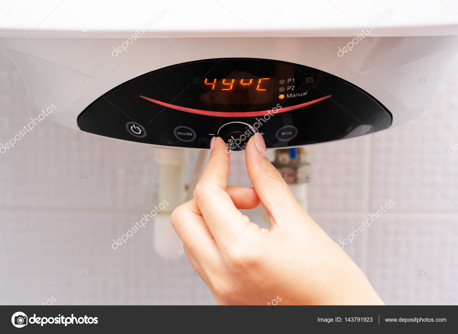 Electric water heater or boiler inside the house — Stock Photo © Ai825 ...