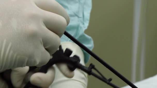 Abdominal laparoscopy in operating room close-up. — Stock Video ...