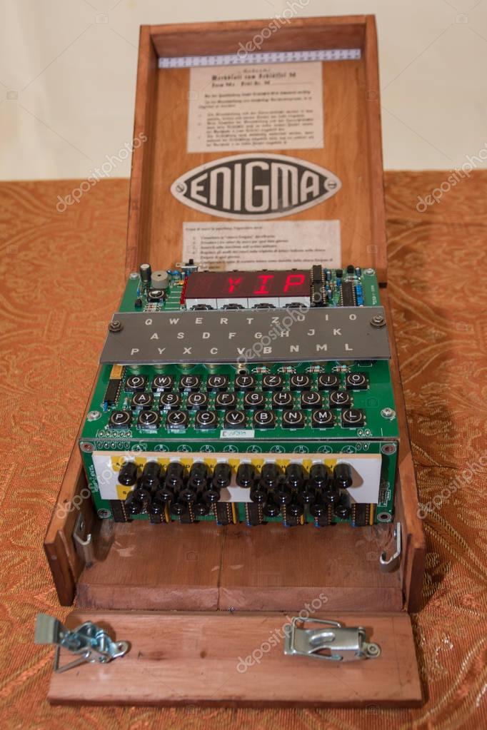The Enigma Cipher Machine from World War II — Stock Photo ...