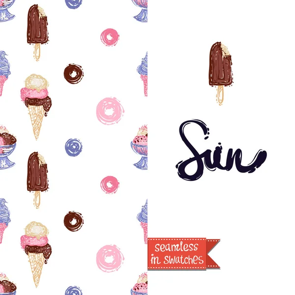 Ice cream card Stock Vector Image by ©Sopelkin #150004946