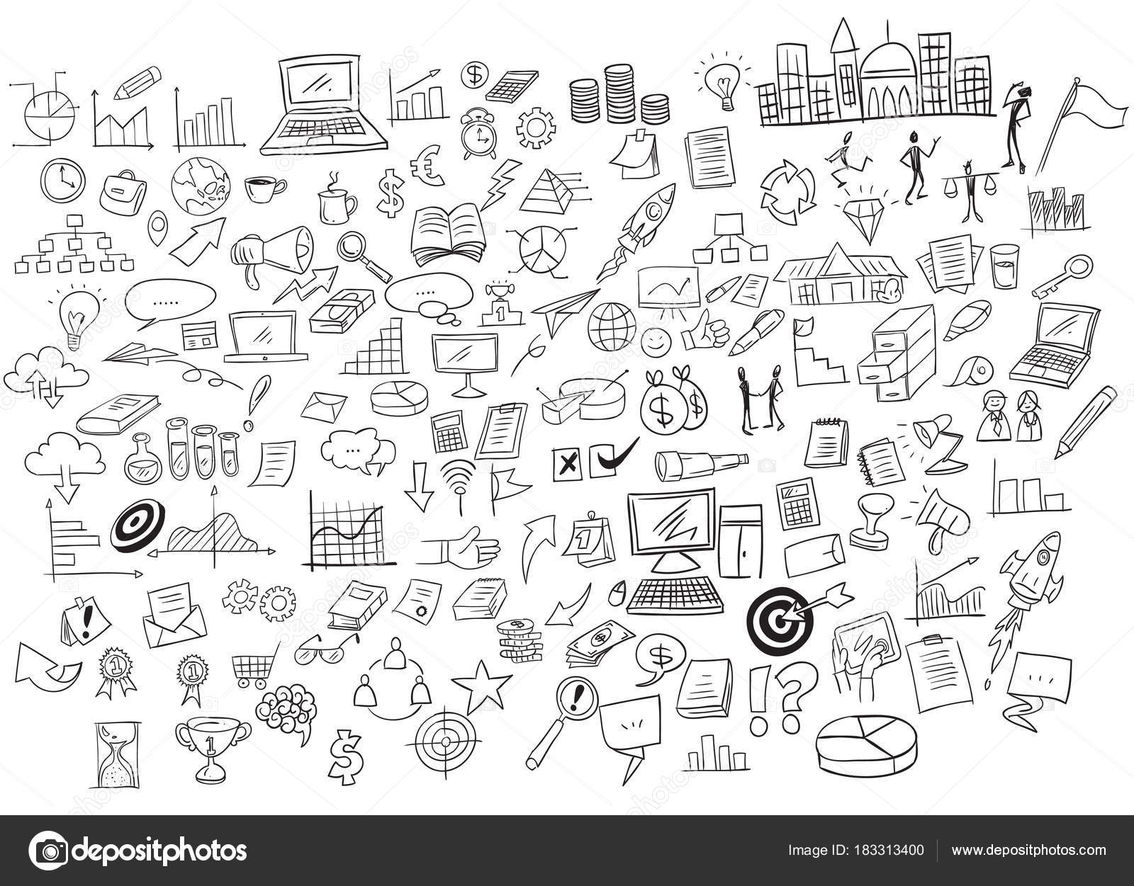 Business Doodle Set Stock Vector Image by ©inamar #183313400
