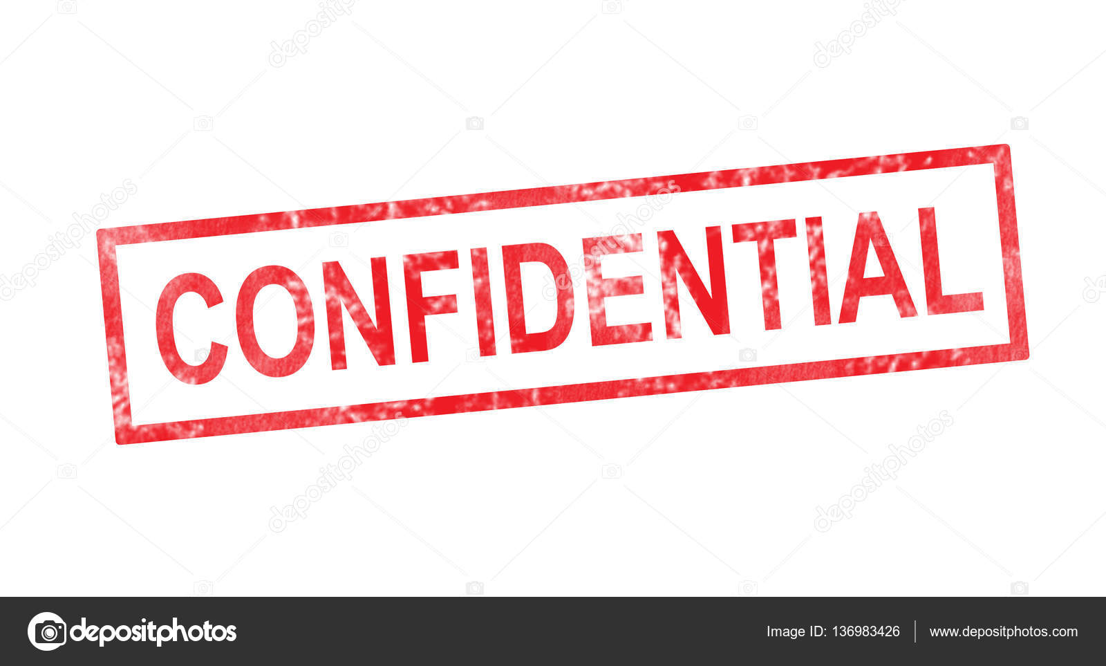 CONFIDENTIAL red rectangular stamp Stock Photo by ©fontaineg974 136983426