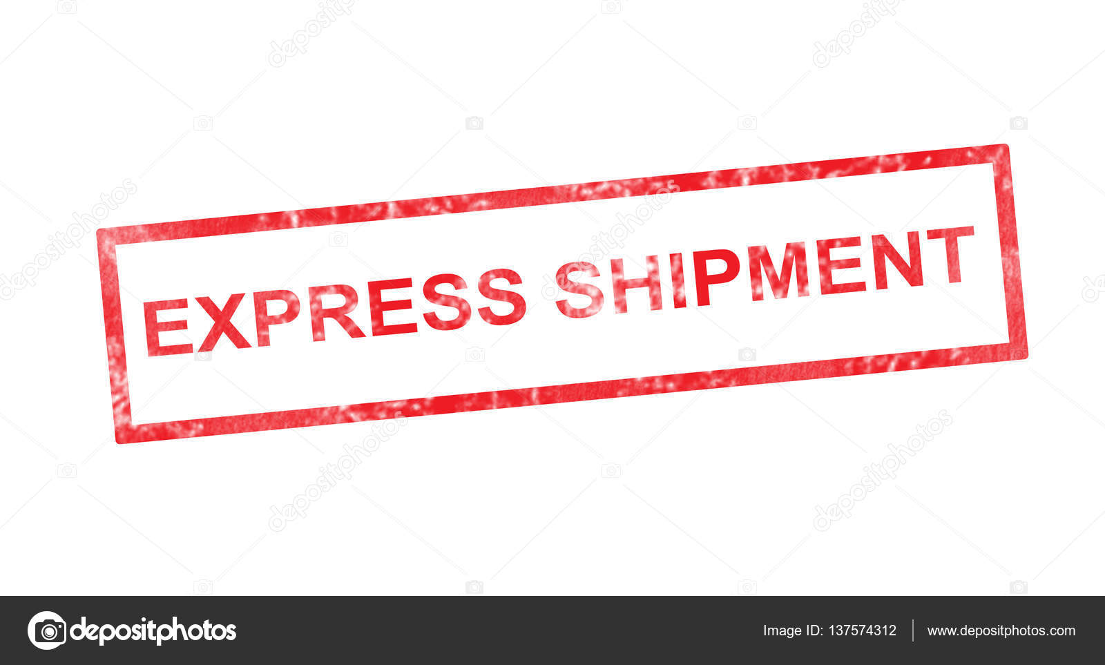 Express shipment in red rectangular stamp — Stock Photo © fontaineg974 ...