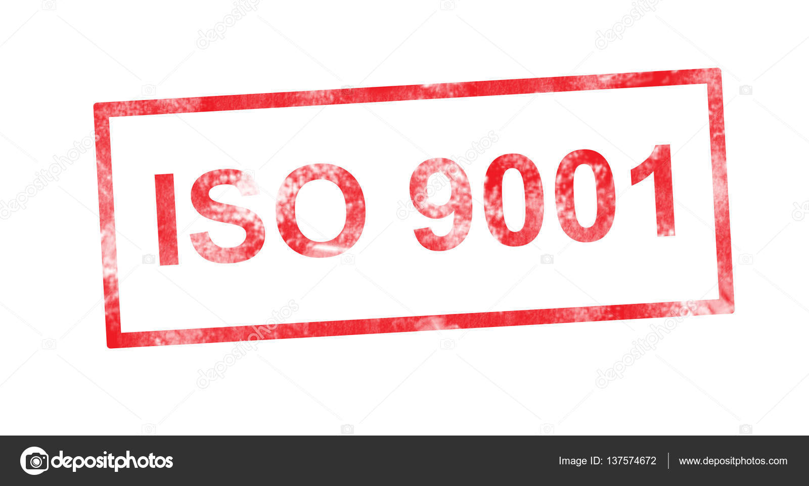 ISO 9001 in red rectangular stamp Stock Photo by ©fontaineg974 137574672