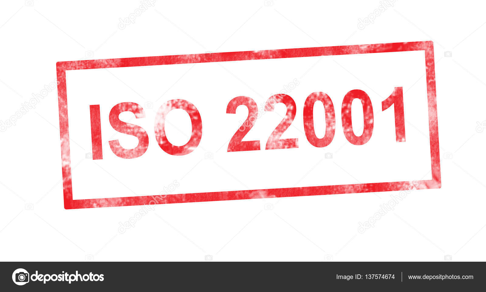 ISO 22001 in red rectangular stamp Stock Illustration by ©fontaineg974 ...