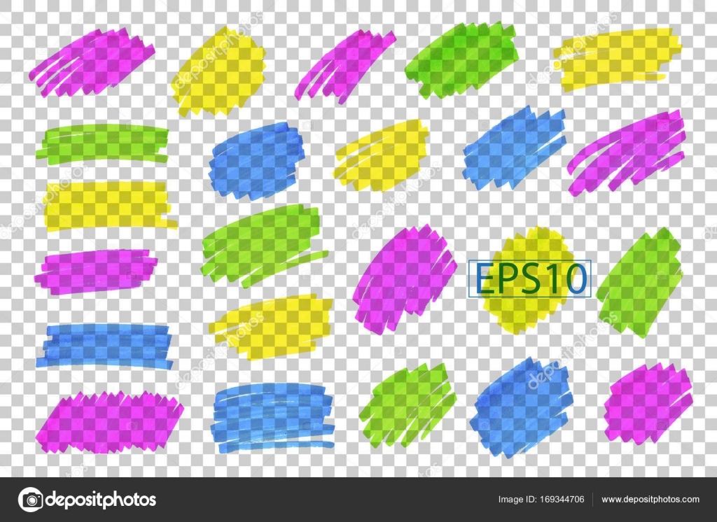 Color highlight stripes, strokes, marks. Stock Vector Image by ©Olga_C ...
