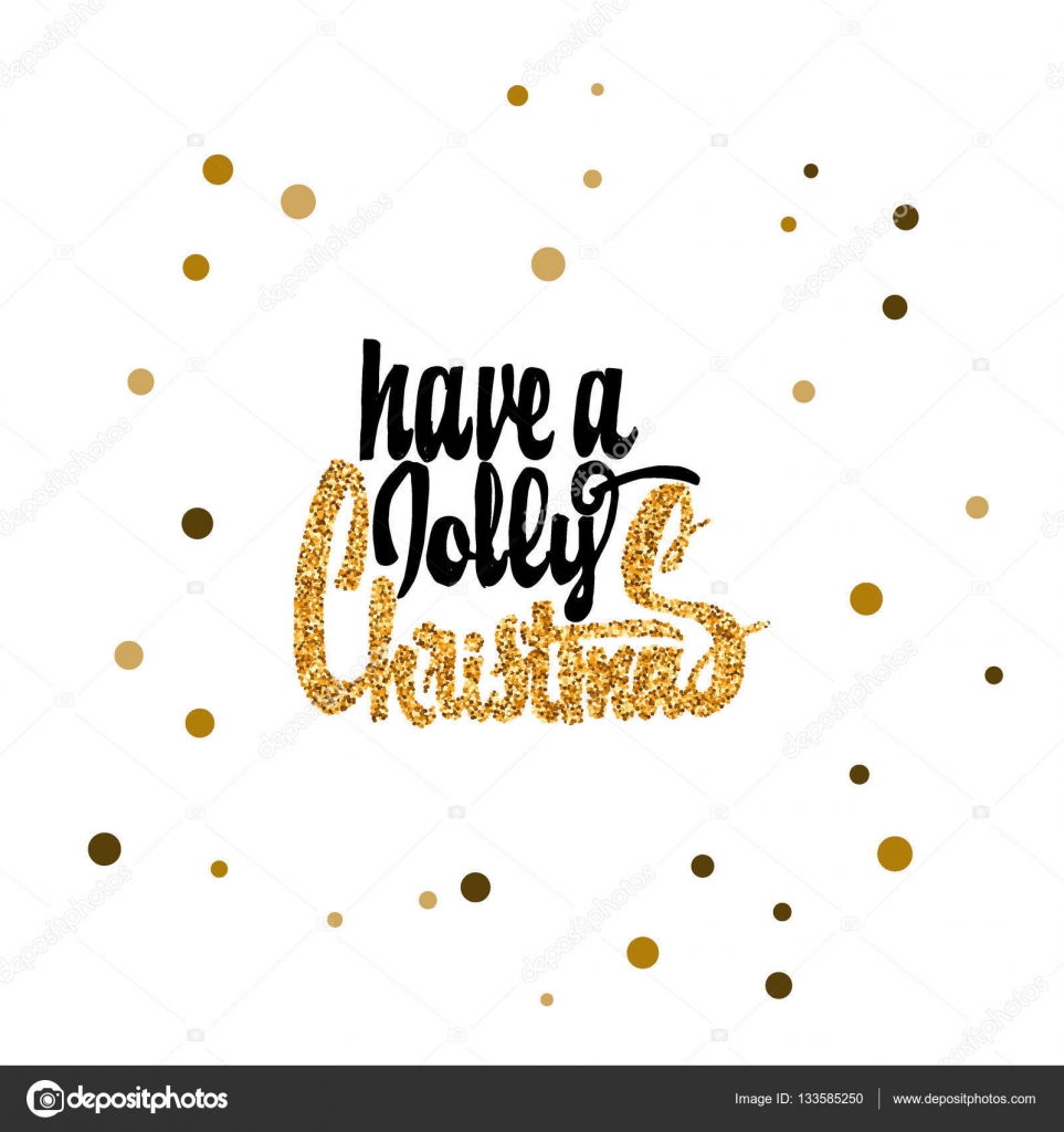 Have a jolly Calligraphy gold paint, similar to the foil . Handmade ...