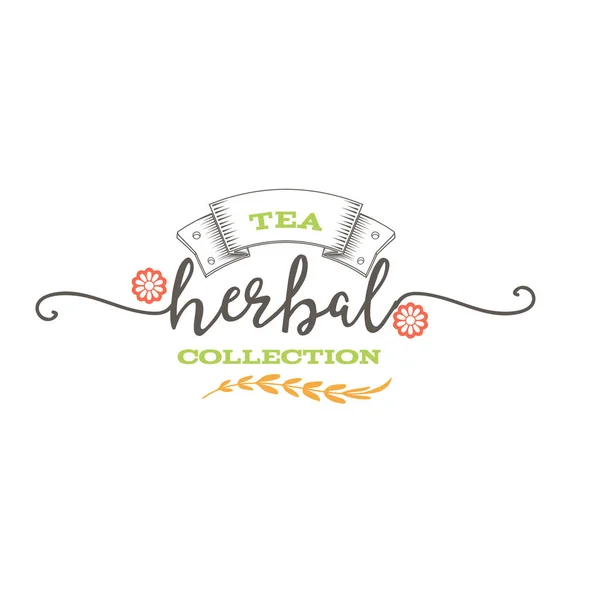 Badge as part of the design - Green tea Sticker, stamp, logo - for ...