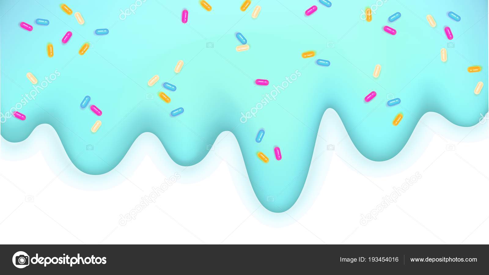Dripping Ice Cream Border