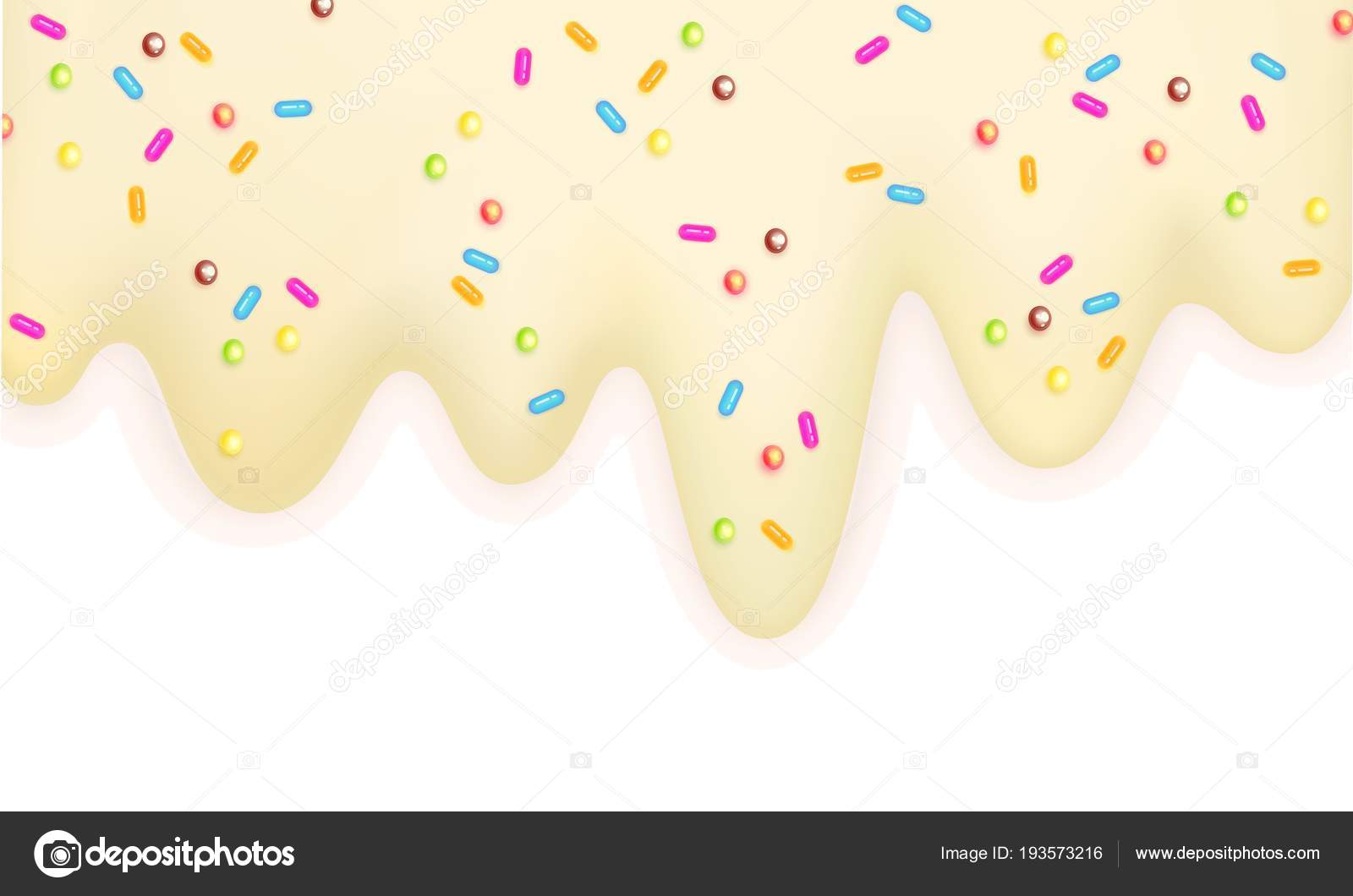 Dripping Ice Cream Border