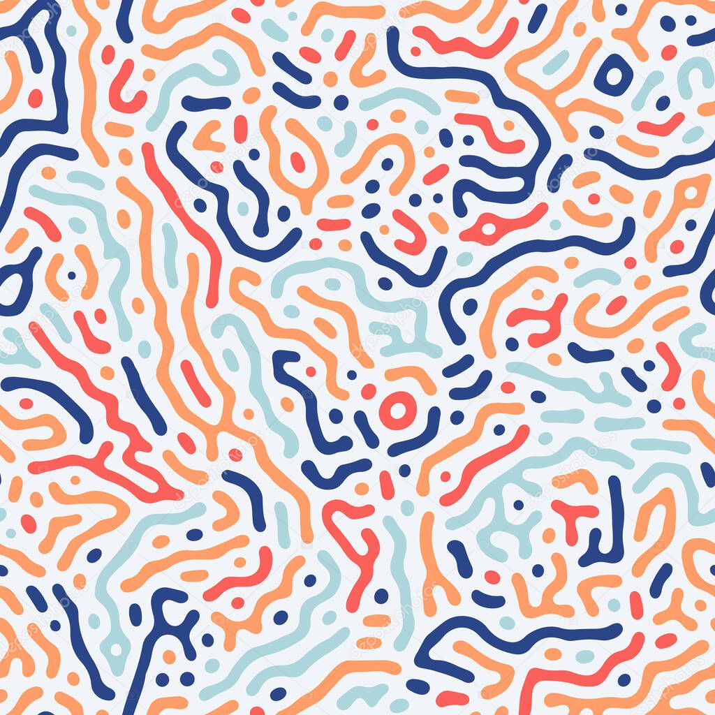 Difusi n reacci n vector patr n sin fisuras. oFormas org nicas, patr n de l neas. Resumen ...