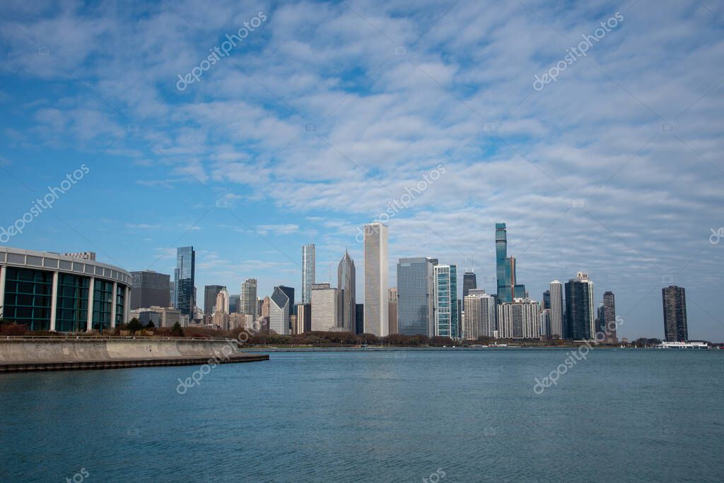 Vistas al centro de Chicago, la tercera ciudad más poblada de los ...
