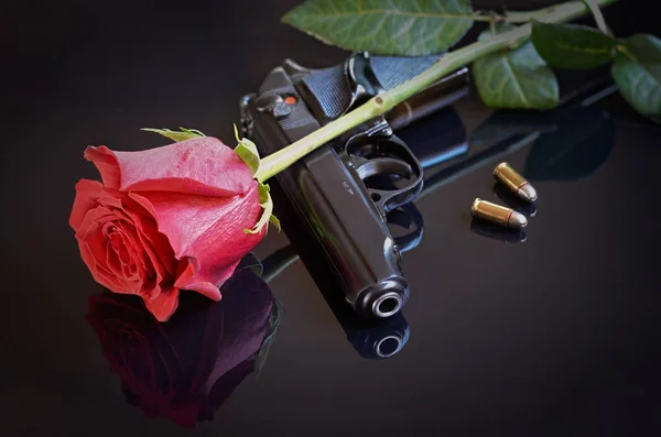 Rose and gun Stock Photos, Royalty Free Rose and gun Images | Depositphotos