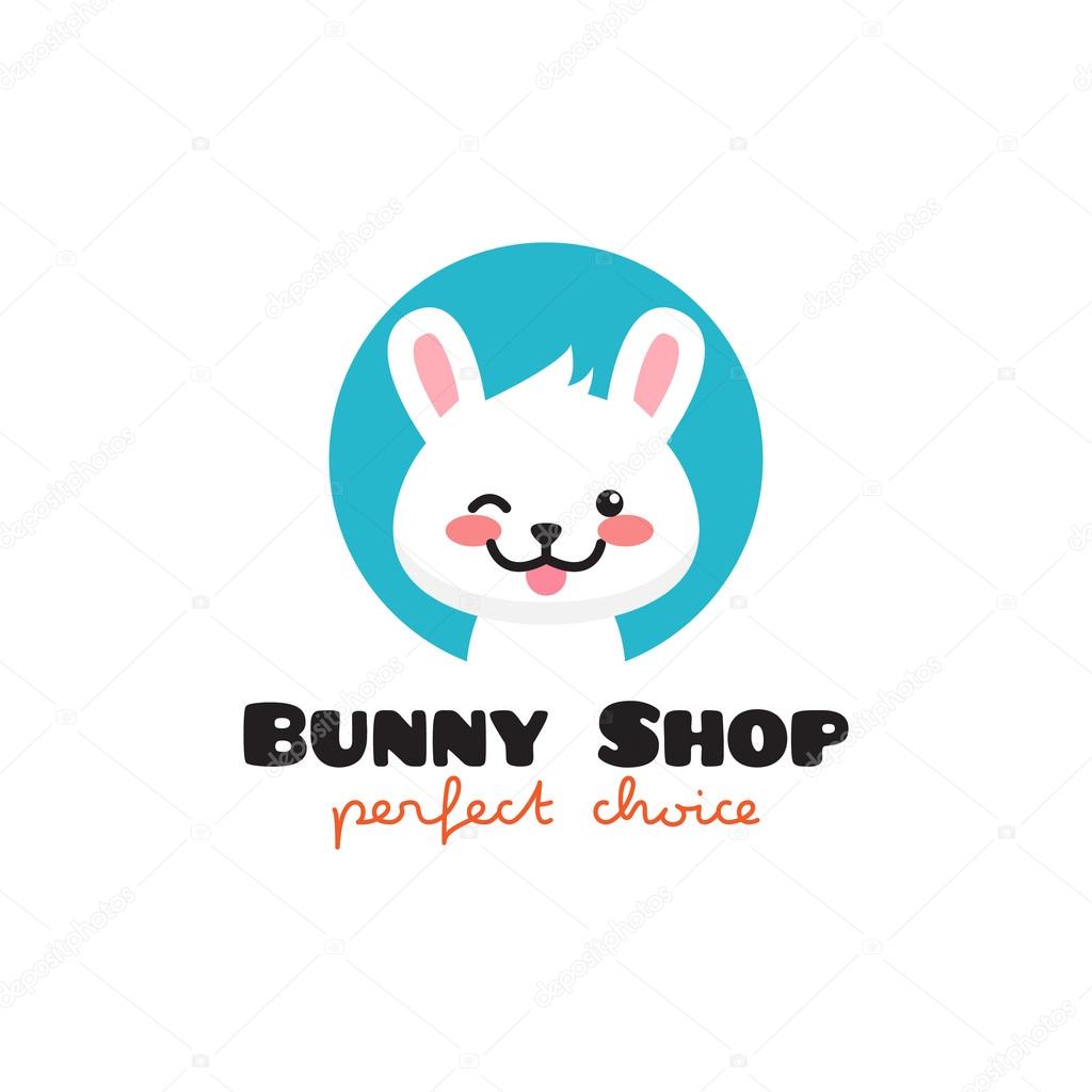 Vector de dibujos animados conejo mascota logo Vector de stock por ...