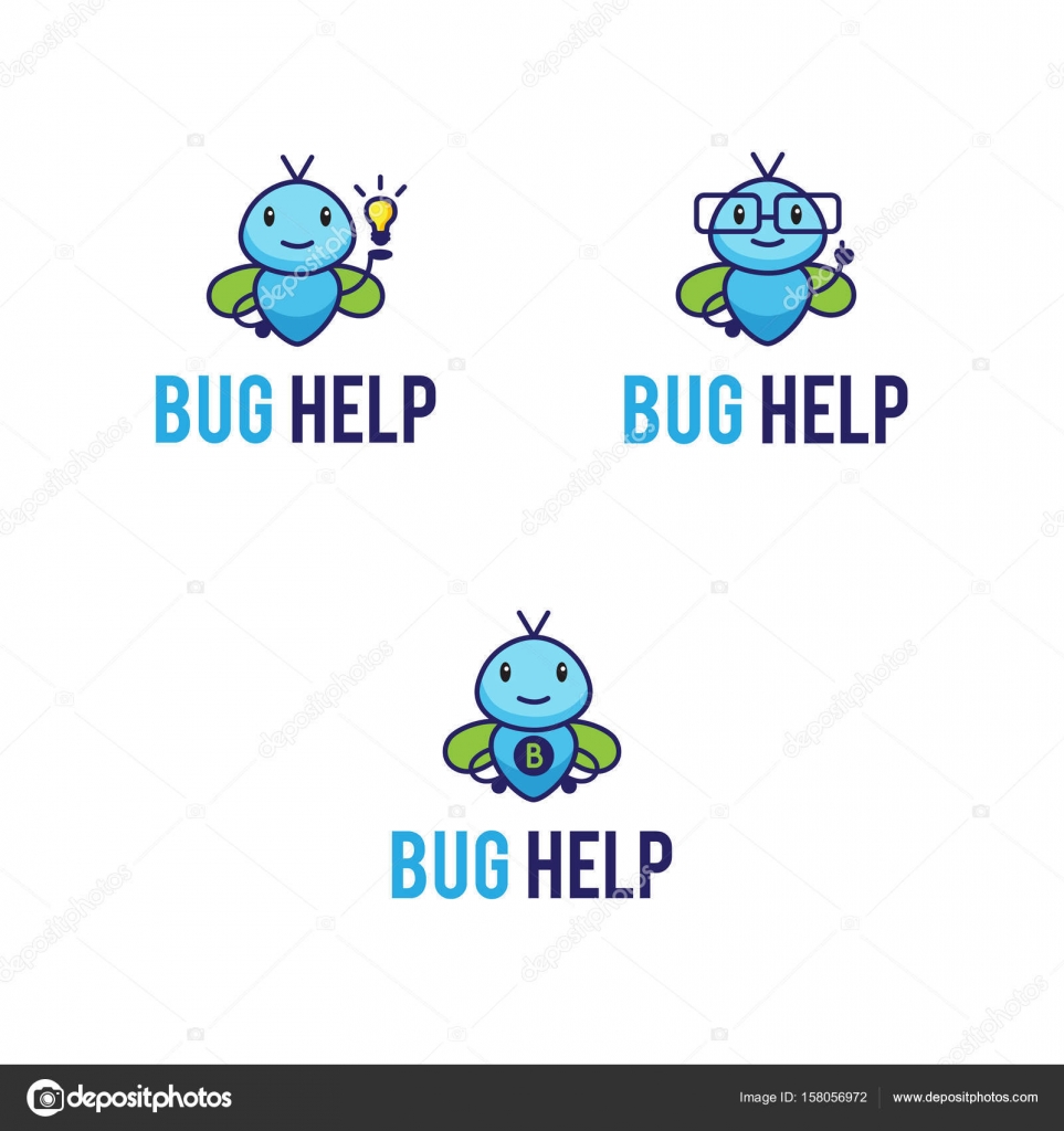 Mascot logos set with funny abstract bugs Stock Vector Image by ©Stacy ...