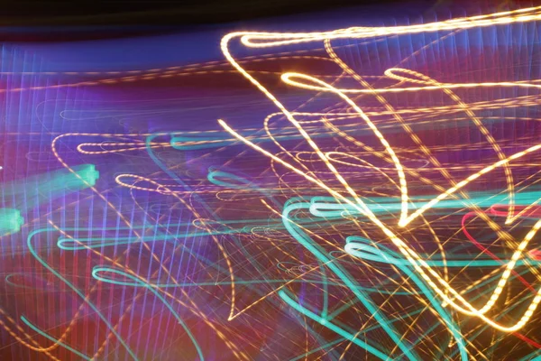 Lighting effect, multicolored striped lines in motion - abstract ...