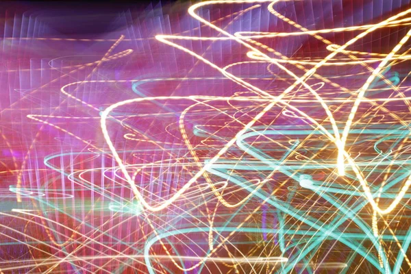 Lighting effect, multicolored striped lines in motion - abstract ...