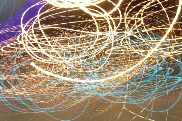 Lighting effect, multicolored striped lines in motion - abstract ...