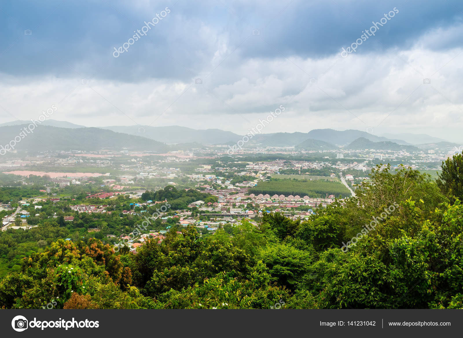 Beautiful View Khao Khad Views Tower Tourists Can Enjoy 360 Stock Photo ...