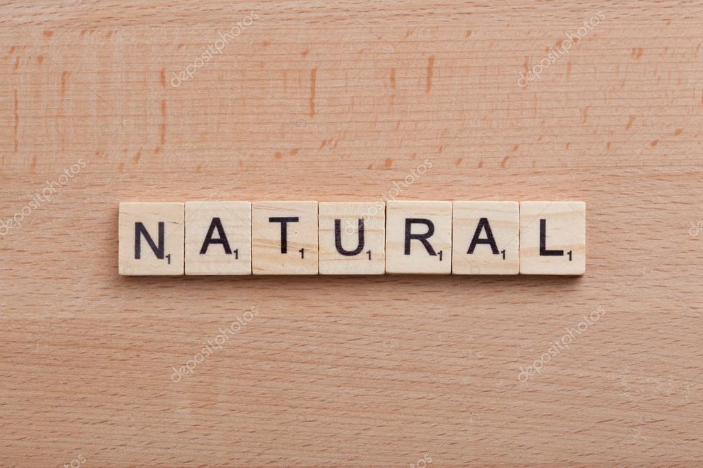 Scrabble letters spelling the word natural. Stock Photo by ©Halfbottle ...
