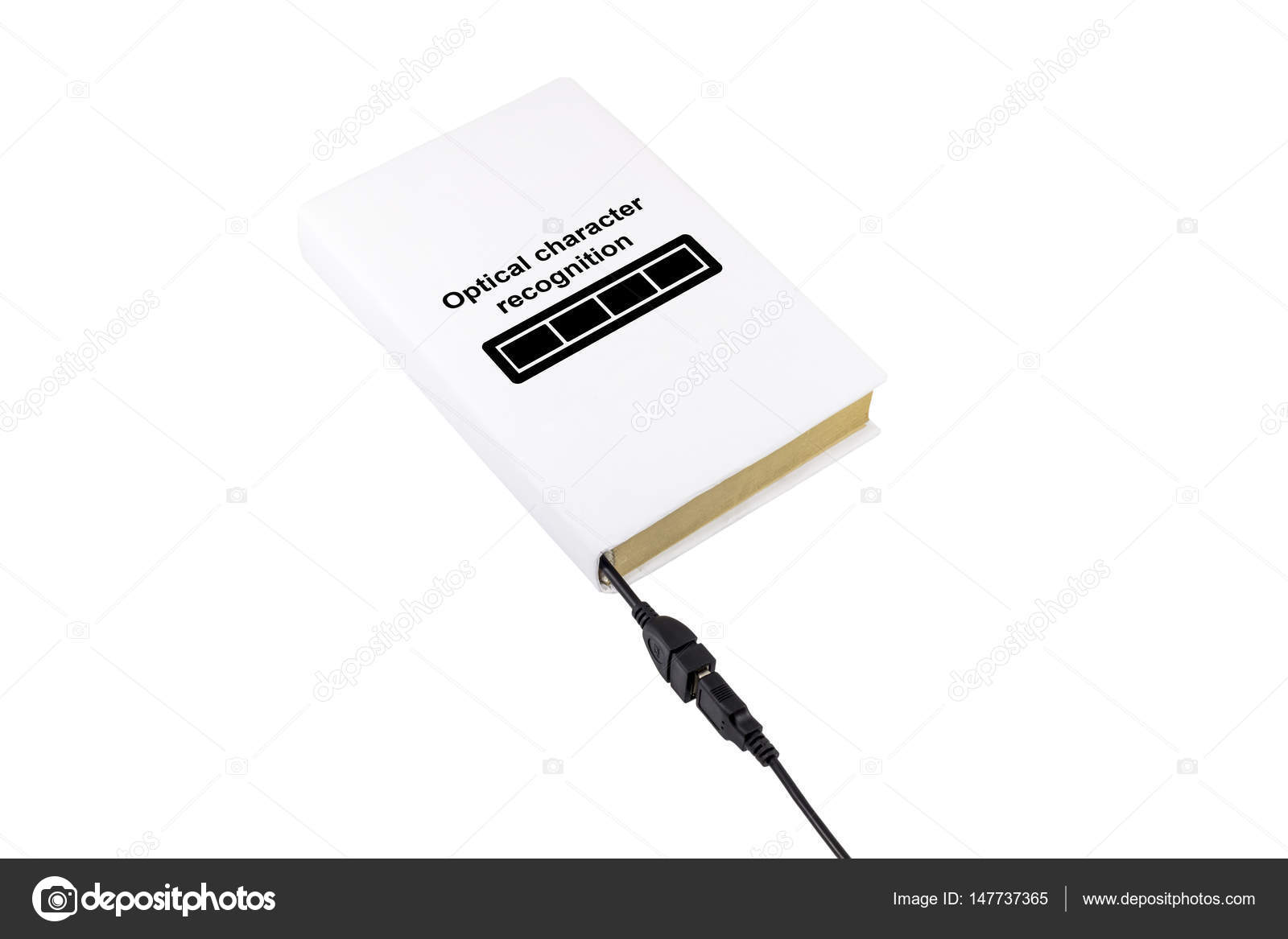 Book connected to USB and OCR — Stock Photo © nikolay100 #147737365