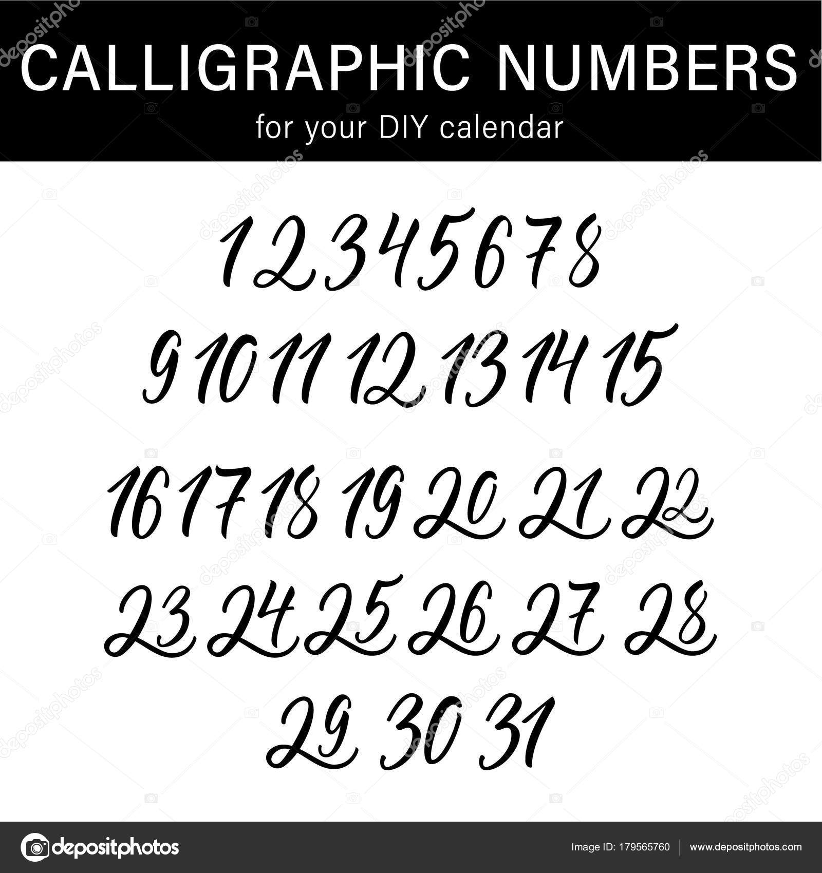 Calligraphy Numbers