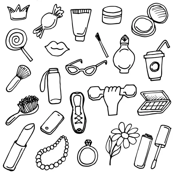 Art tools sketch hand drawn set vector desing Stock Vector Image by ...
